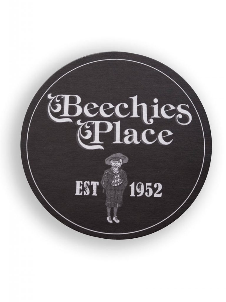 50-60 Point 3.5" & 4" Pulp Board Coaster - Round or Square